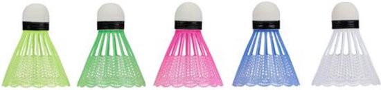 Badminton shuttle setje - 15x shuttles - kunststof - multi - badminton ...