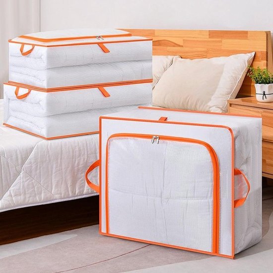 Opbergdoos voor onder het bed, 2 stuks, met versterkte handgreep ...