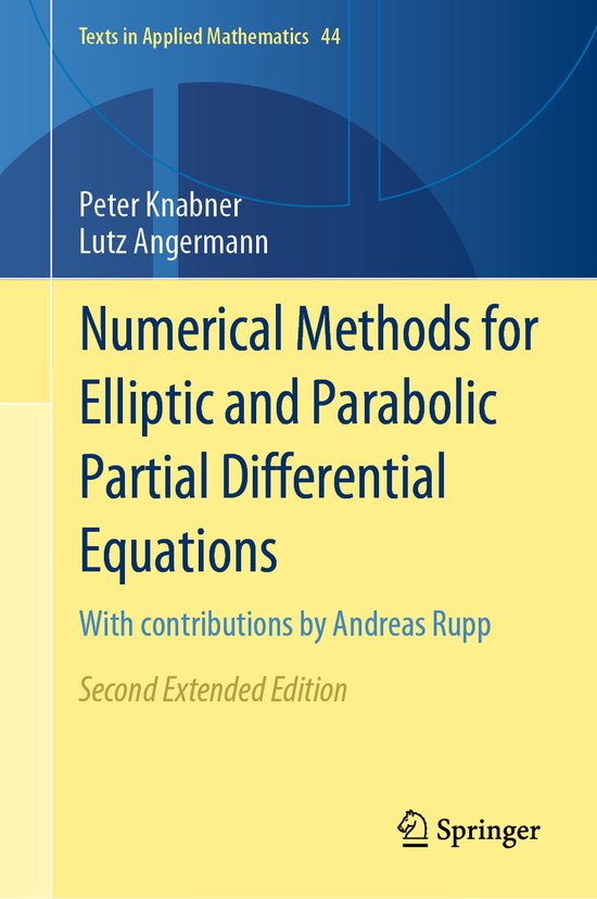 Texts in Applied Mathematics- Numerical Methods for Elliptic and Parabolic Partial... | bol