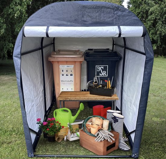 Fietsgarage voor 2 fietsen met een capaciteit van 3,4 m³ - Afmetingen ...