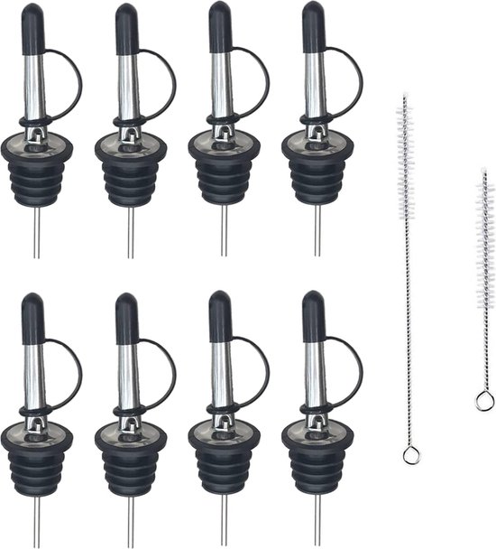 8 stuks Spirit Schenker RVS Flessenschenker Shot Schenker Wijnfles ...