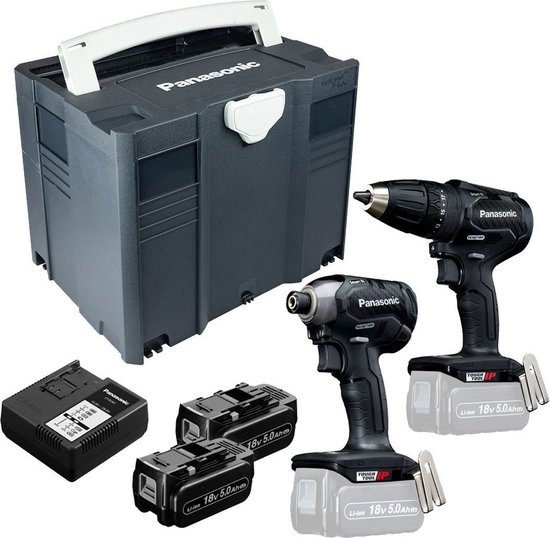 Panasonic Tools EYC241LJ2G Accu combiset 2-delig 18V 5.0Ah in Systainer ...