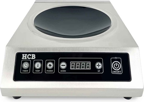 HCB® - Professionele Horeca Inductie kookplaat - wok - 3,5 kW - 230V ...