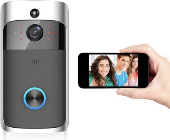 Video Deurbel HD – Draadloze deurbel - Deurbel met Camera - Zonder Gong ...