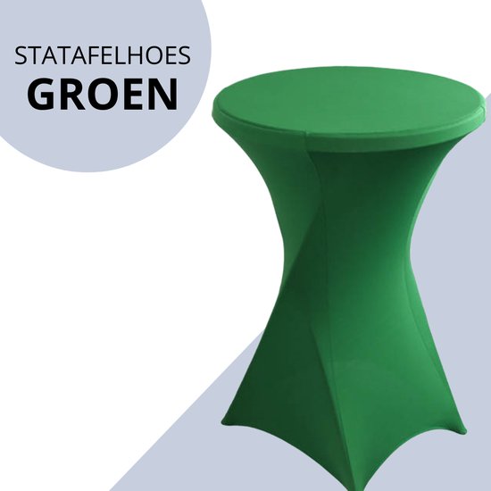 Statafelhoes Groen - Extra dik - Statafelrok Groen - Tafelrok - Groen - 80 x 110 -... | bol