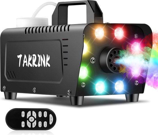 Rookmachine met 8 gekleurde LED-lampjes en RGB-effect | bol