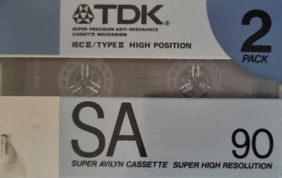 2-pack TDK SA 90 - SUPER AVILYN CASSETTE 90 MIN (muziekcassette / cassettebandje uit... | bol