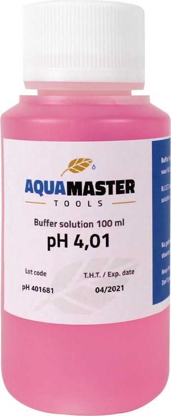 Kalibratie vloeistof pH4,01 - 100 ml - Aqua Master tools | bol