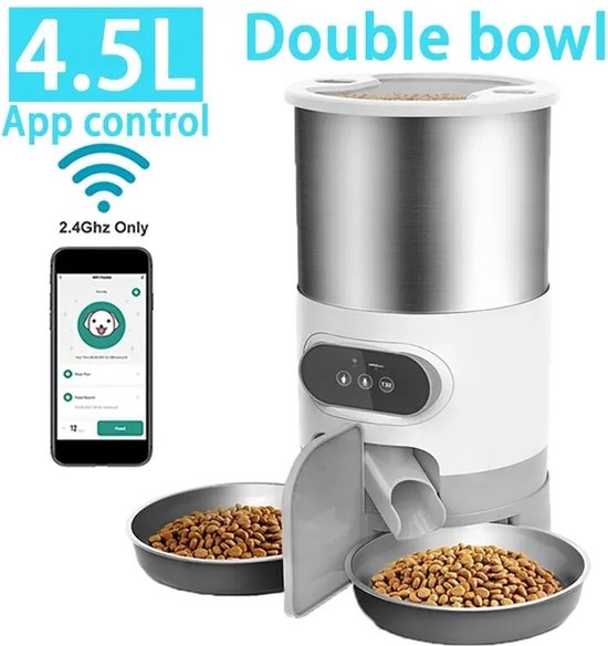 Automatische Voerbak Met Microchip 4.5L - Voor Katten En Honden ...
