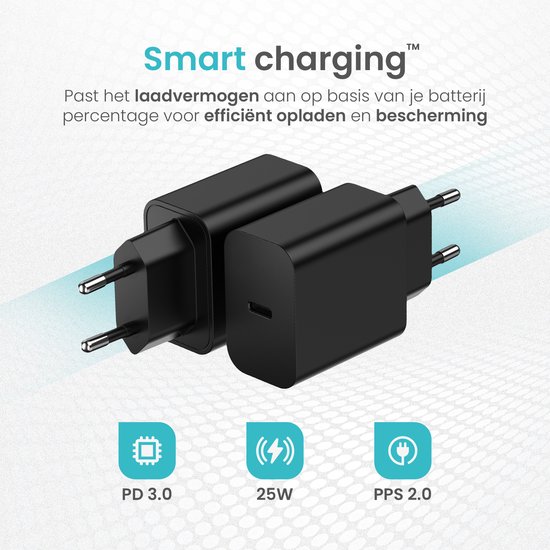 Wurk Oplader Geschikt voor Samsung Telefoon - 25W - Quick Charge ...