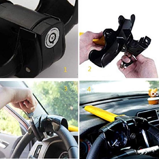 Allecto Plus - Universeel stuurslot voor auto's - Anti-diefstal ...