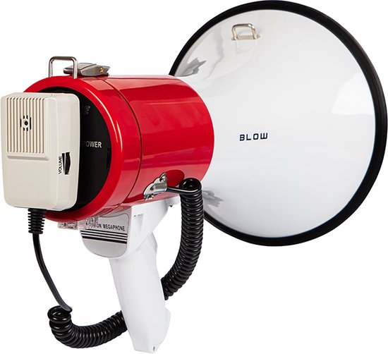 Megafoon met sirene - 108dB - 30W | bol