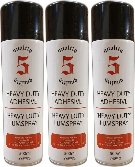Peitsman Heavyduty Universele Contactlijm Spraylijm / Spuitlijm ...