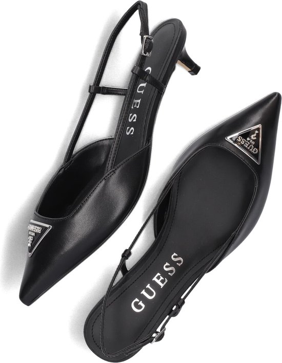 Guess Jesson Slingbacks Dames - Zwart - Maat 38 | bol