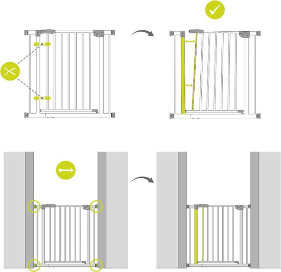 Hauck Stop N Safe 2, veiligheidshek voor deuren, hek voor trappen, 75 ...