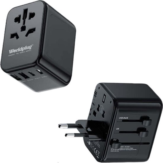 Worldplug Universele Reisstekker - Reisadapter voor 175+ landen - 2x ...