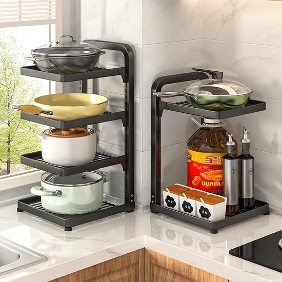 pannenrek - pannenplank / rack organizer \ Opbergrek | bol