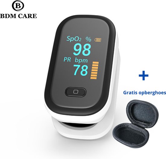 BDM CARE Medische Saturatiemeter - Saturatiemeter zuurstofmeter vinger ...