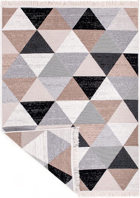 Laagpolig tapijt - Boho Kelim-tapijt, woonkamertapijt, slaapkamer- en ...