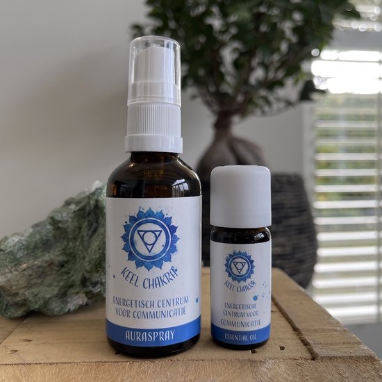 Etherische olie 'Keel Chakra', De Groene Linde, 100% natuurzuiver, 10 ml | bol