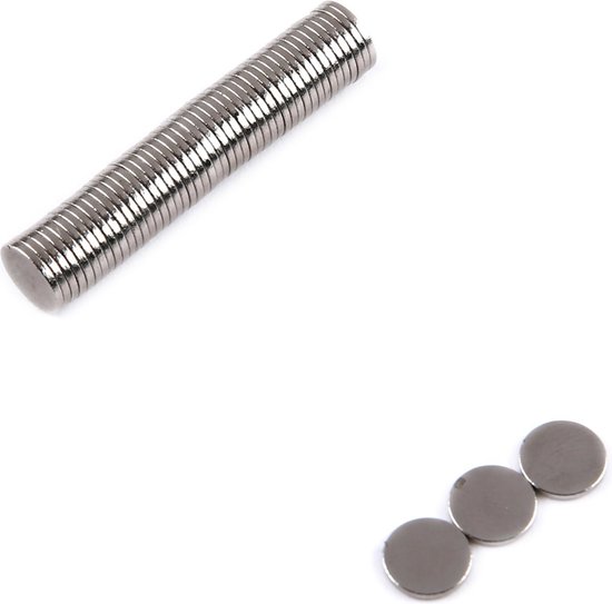 100 stuks magneet voor huishoudens, 8 x 1 mm mini magneet voor ...