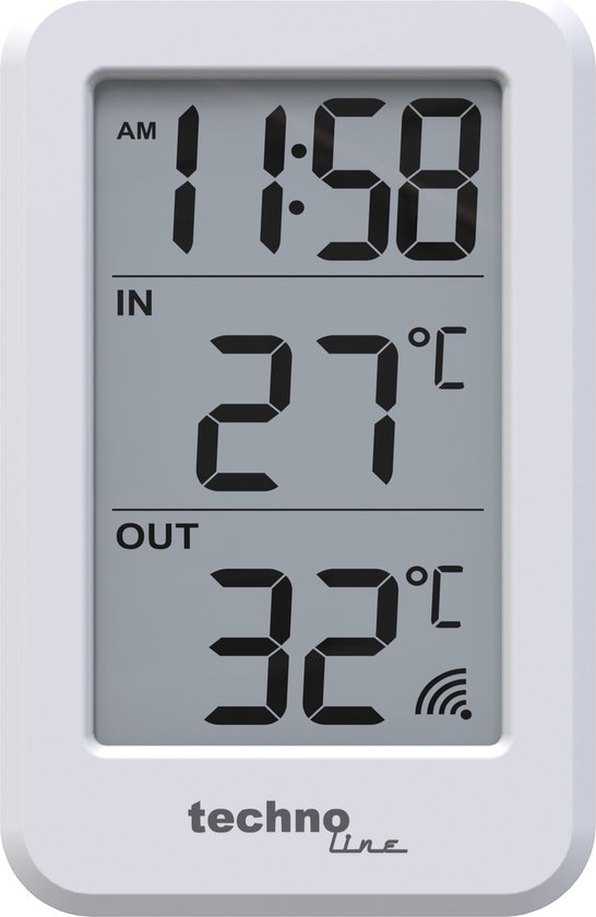 Technoline Thermometer - Binnen- en buitentemperatuur - Wit - WS 9172 | bol