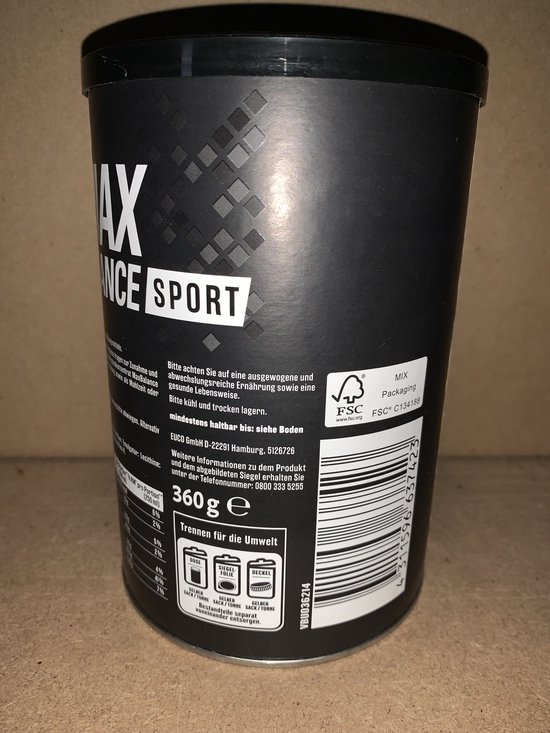 MAX BALANCE Sport Vanilla 360gram - Protein Powder Sport Vanille MAX ...