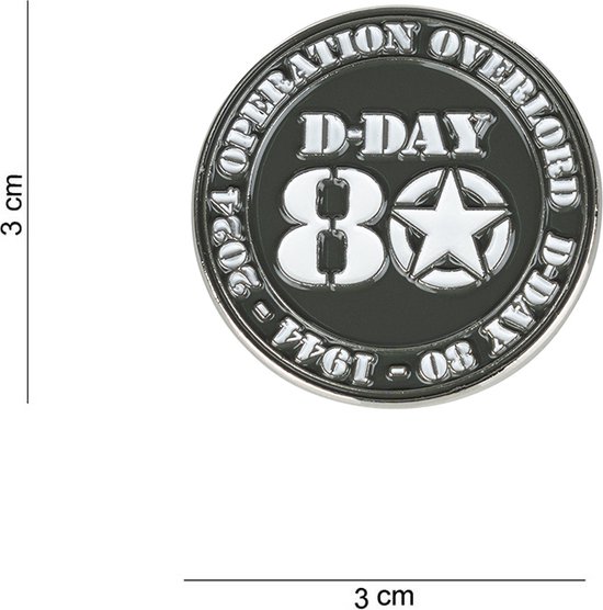 Embleem metaal D-Day 80 pin operation overlord | bol