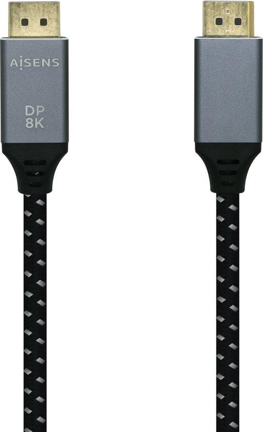 AISENS A149-0435 DisplayPort kabel 1 m Zwart, Grijs | bol