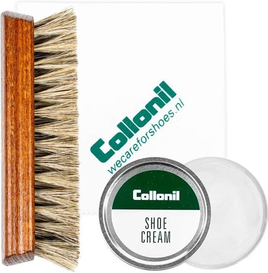 Collonil | Schoenpoets set 3-delig | Shoe cream | Poetsdoek | Borstel ...