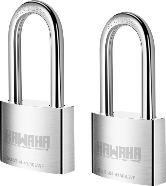 41/40L-2P hangslot met lange beugel Hoge veiligheid roestvrijstalen hangslot met... | bol