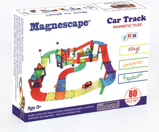 Magnescape - Magnetisch Bouwspeelgoed - Racing Track - Race Baan ...