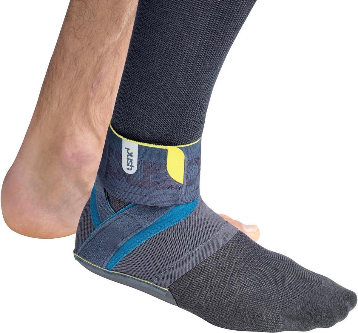 Push Sports Enkelbrace Kicx - Donkergrijs - Rechts - Maat S | bol.com