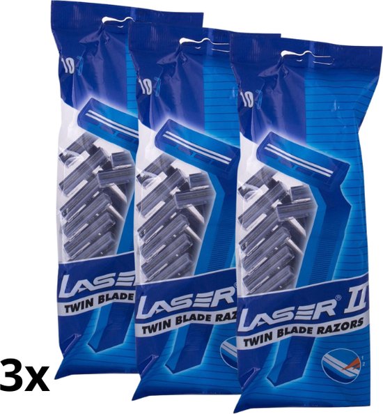 Laser 2 Twin blade razors - wegwerp - voordeelverpakking 3x 10 stuks | bol