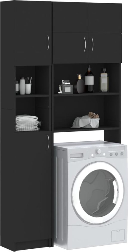 Wasmachine ombouw - Kast - Opbouwmeubel - Verhoger - Wasmachine meubel ...