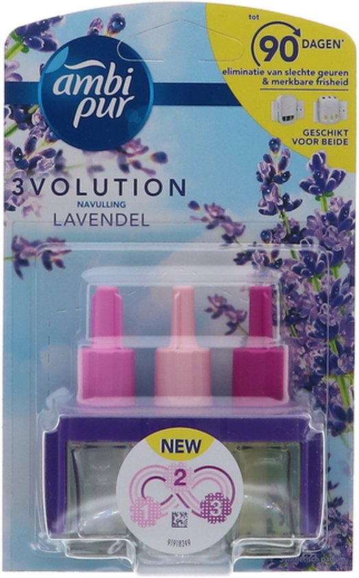 Ambi Pur 3Volution Navul Lavendel- 3 x 20 ml voordeelverpakking | bol