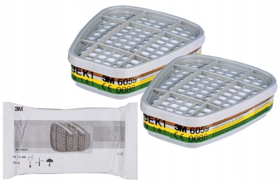 Filter 3M 6059- 2 sztuks- multi gas absorber-gerenommeerde merk 3M ...