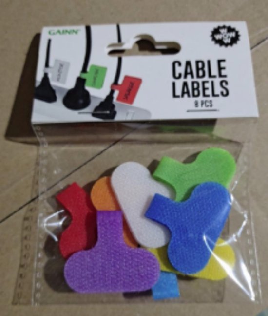Kabellabels - 8 stuks - Multicolor - Kleurlabels - Kabellabelen ...
