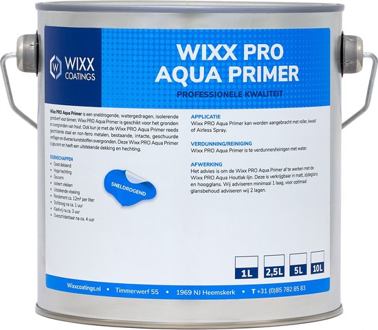 Wixx PRO Aqua Primer - 10L - Wit | bol