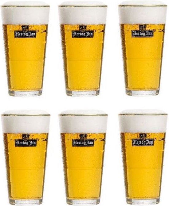 Hertog Jan Bierglazen Vaasje - 250 ml - 6 stuks | bol