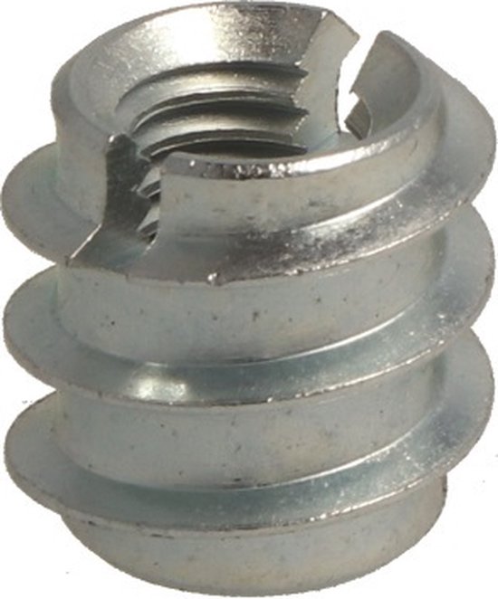 Rampamoer M8 x 14mm voor hout per 4 stuks - inschroefmoer | bol