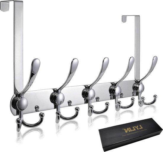 Deurhaak Hanger met 15 Haken - Opbergrek Voor Zwaar Gebruik ...