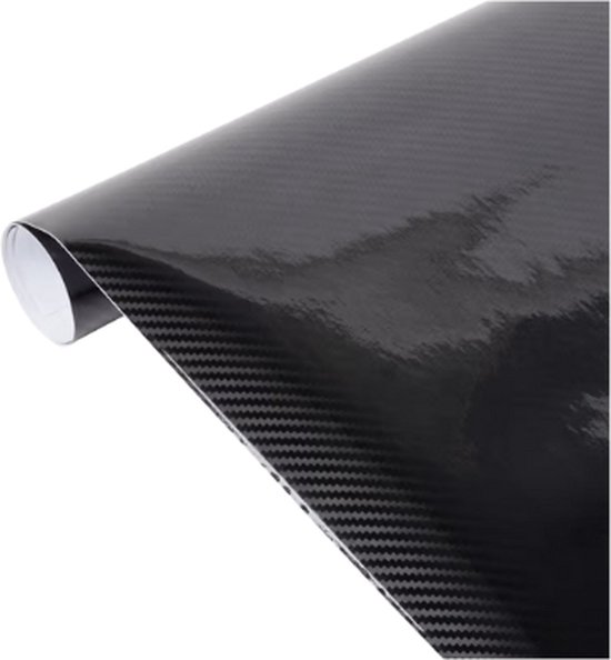 Auto sticker 5D Wrap Carbon Look - Zwart - Kunststof - 50 x 100 cm ...