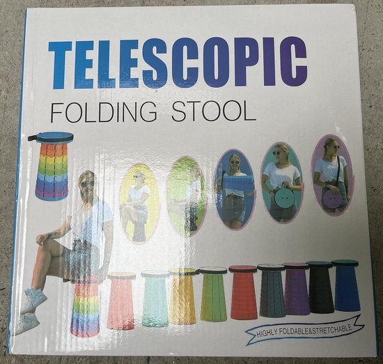 In hoogte verstelbare telescopische kruk draagbare klapstoel outdoor ...