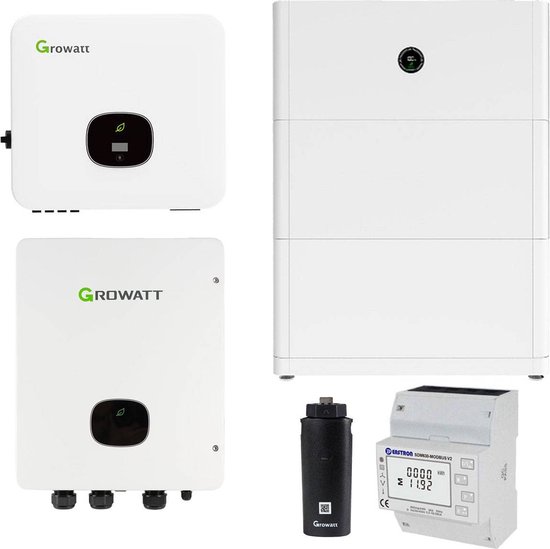 Onduleur hybride Growatt MOD 8KTL3-XH2 8 kW avec Kit de stockage solaire 10 kWh et... | bol