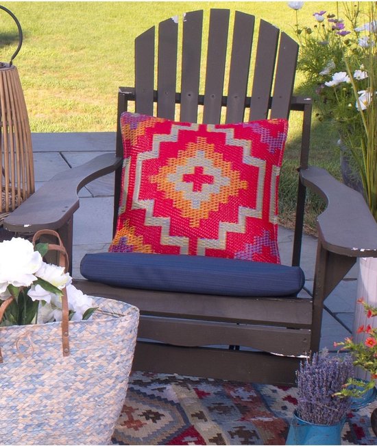 LM-Collection Tibet Tuinkussen - 42x15x42cm - Oranje - Plastic ...