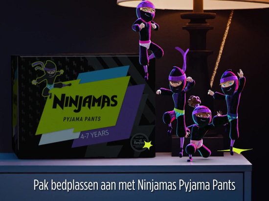 Ninjamas Pyjama Pants - 7 Jaar (17kg-30kg) - 60 Pyjamabroekjes ...