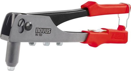 Novus Popnagel pistool set N-10 grijs en rood | bol