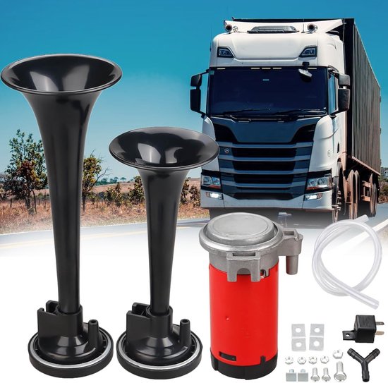 Luchthoorn - Luchthoorn 12 Volt - Claxon - Claxon 12 Volt - Gas Toeter ...