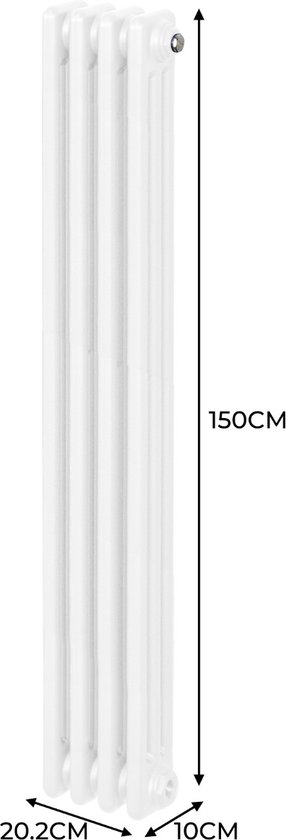 Monster Shop Traditionele Stijl 3 Kolom Verticaal Radiatoren - 1500 x ...